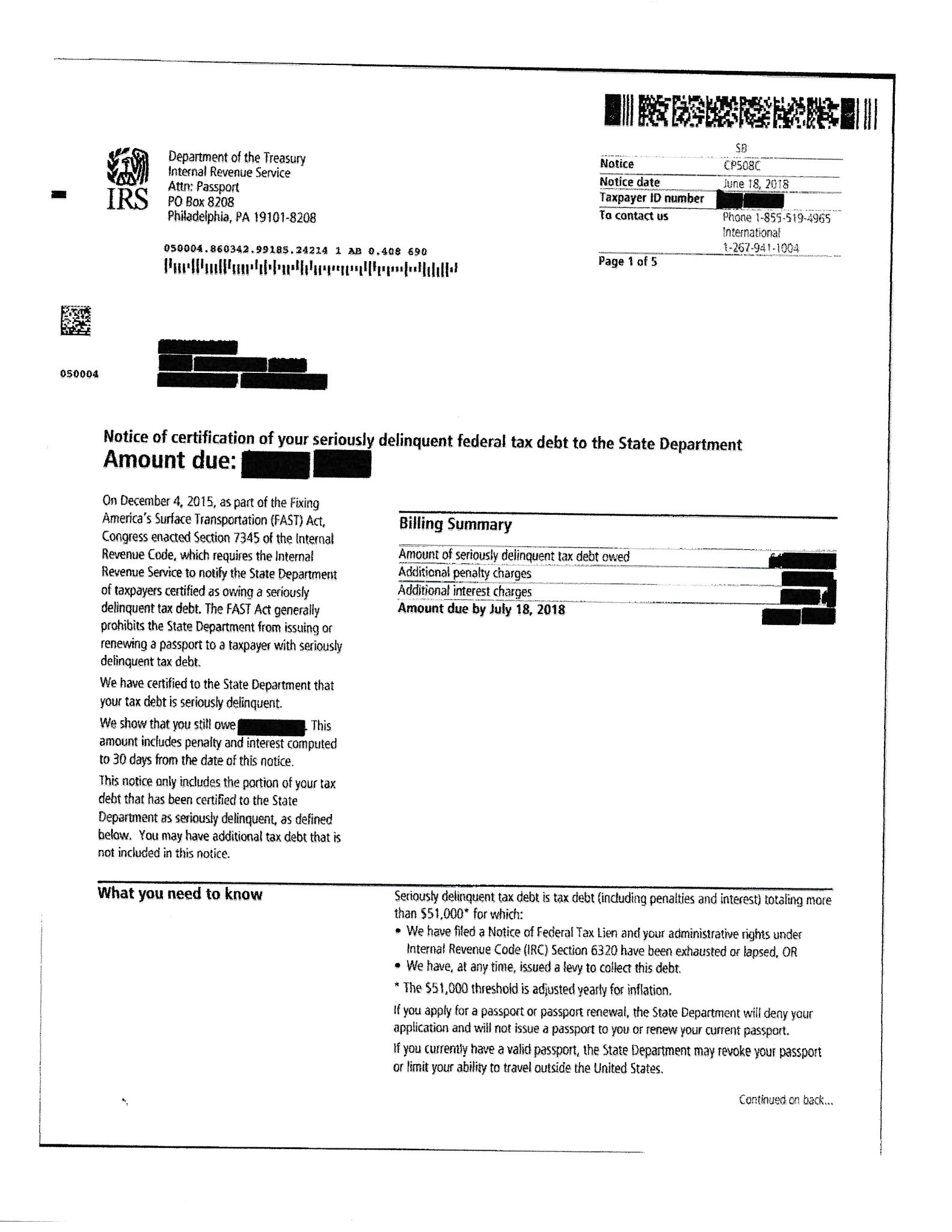 IRS Actively Targeting Taxpayers for Passport Denial/Revocation ...